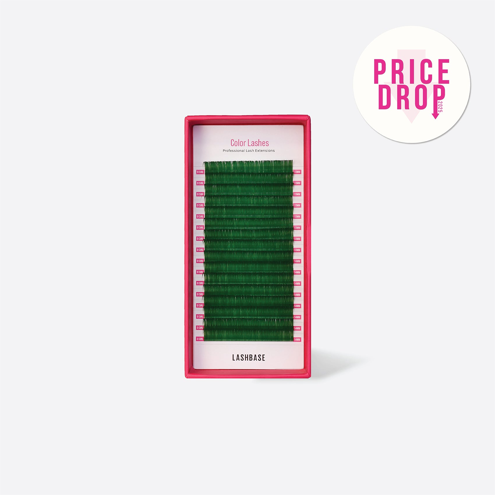 NEW Colour Lashes - Green | Lash Supplies | LashBase