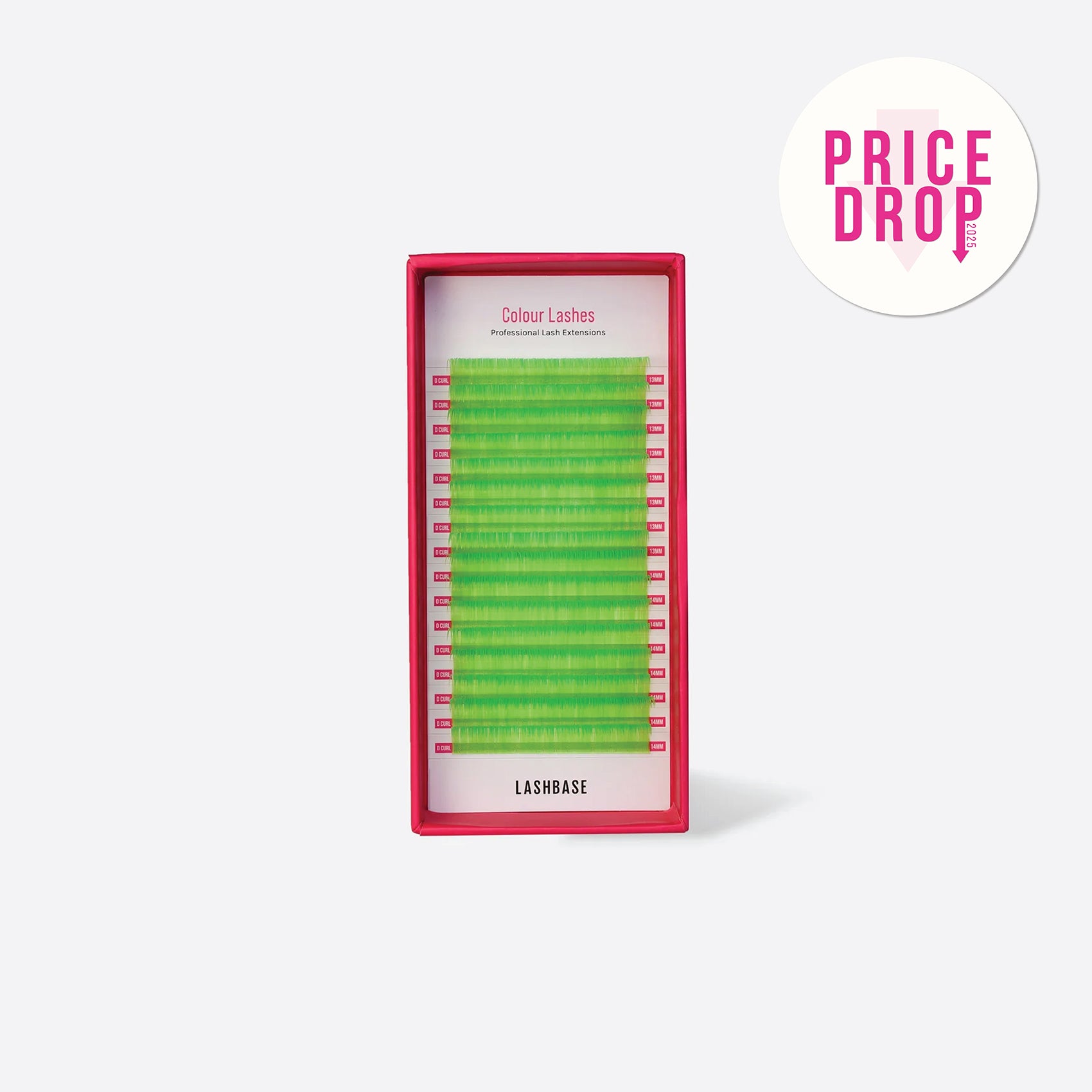 NEW Colour Lashes - Neon Green | Lash Supplies | LashBase