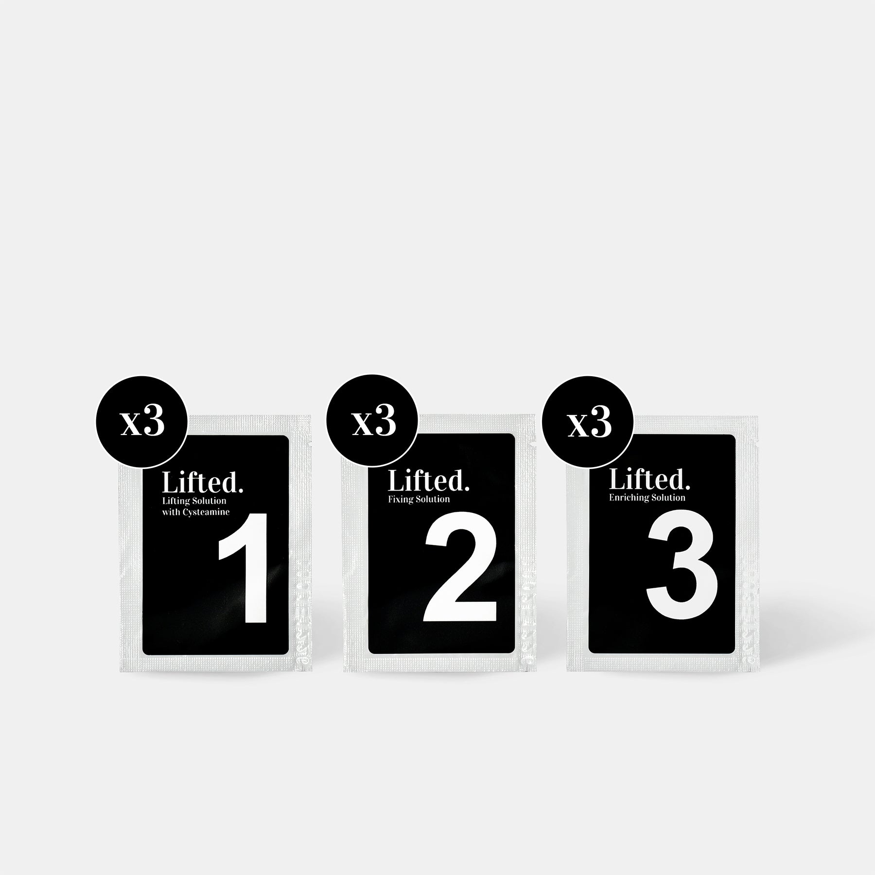 Lifted. Pro 3 Step System - (3 sachets) | LashBase