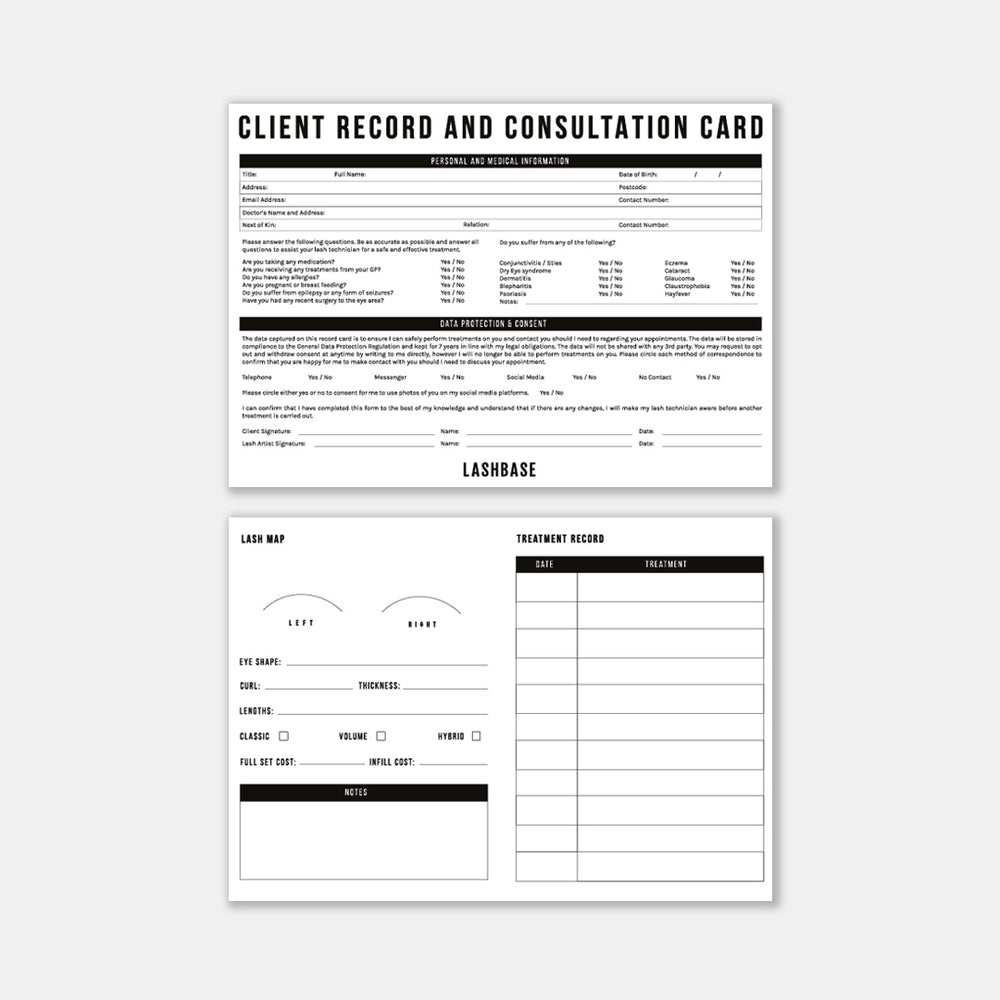 client record card folder